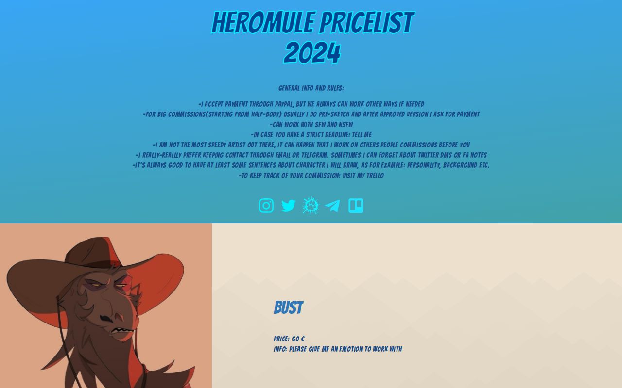HEROMULE|PRICELIST